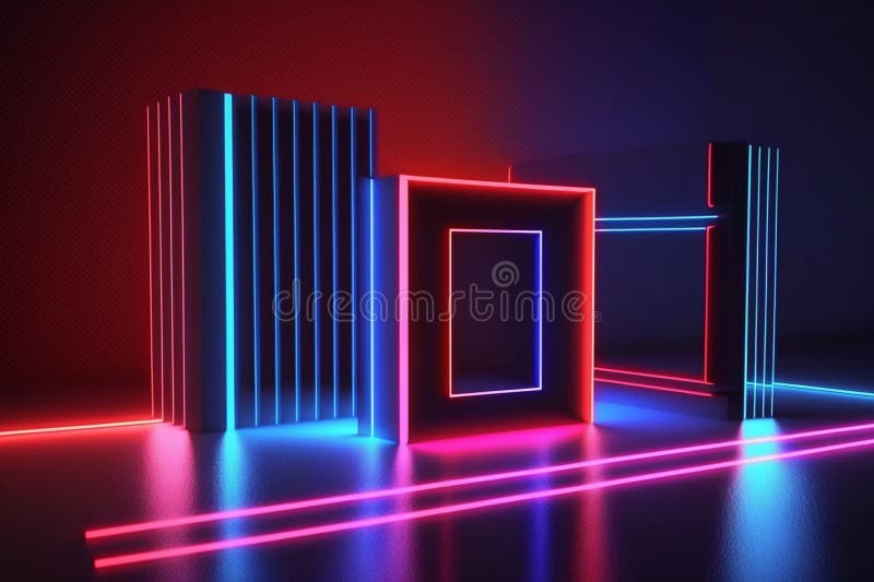 Sci Fi Futuristic Blue Cyber Modern Neon Led Arrow Shaped Lights ... Sci Fi Futuristic Blue Cyber Modern Neon Led Arrow Shaped Lights ...