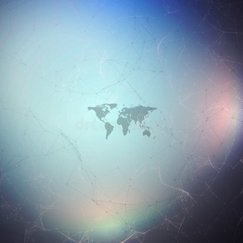 Connecting Dots World Map Stock Illustrations – 589 Connecting Dots ...