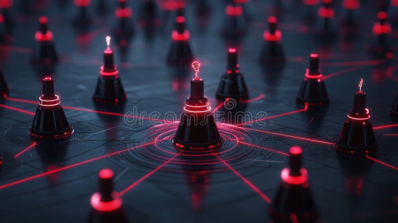 Abstract Futuristic Network Visualization with Red Glowing Nodes Stock ... Abstract Futuristic Network Visualization with Red Glowing Nodes Stock ...