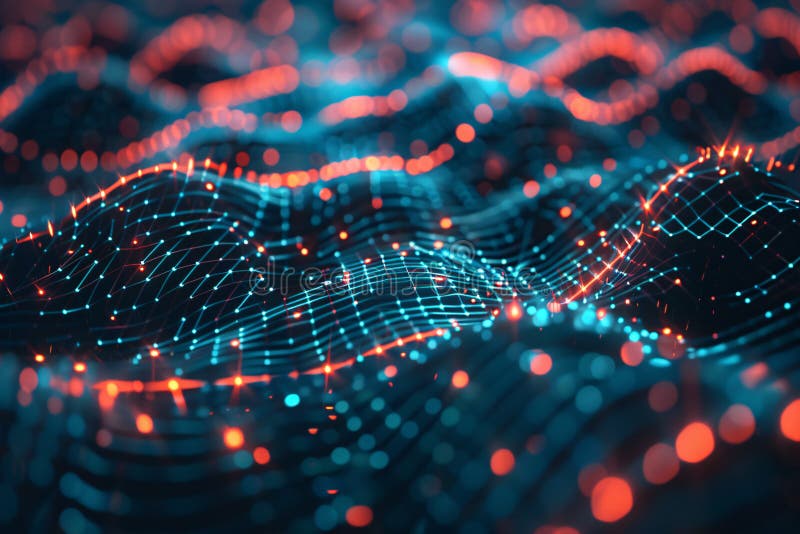 Abstract Futuristic Neural Network Visualization Stock Illustration ... Abstract Futuristic Neural Network Visualization Stock Illustration ...