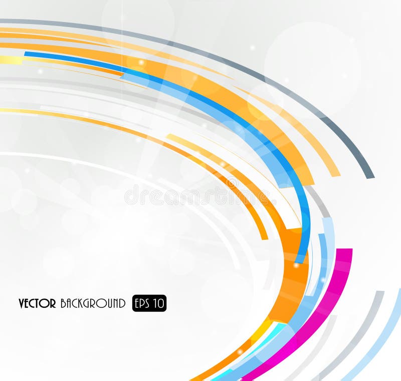 Abstract Futuristic Orange 3D Circle. Stock Vector - Illustration of ...