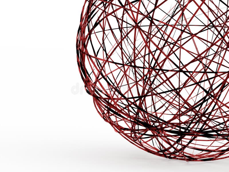 Abstract Futuristic Organic Sphere Concept Rendered Stock Illustration ...