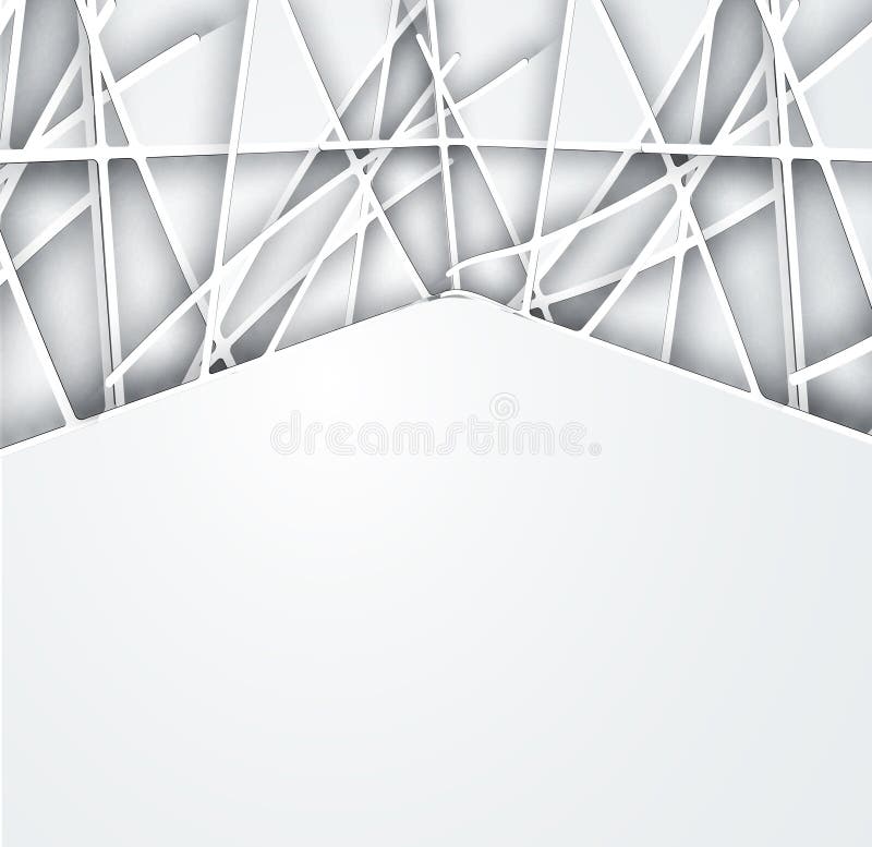Abstract Futuristic Paper Graphics Backround Stock Illustration ...