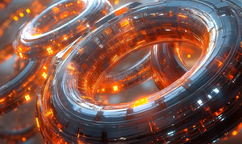 AI-Generated Abstract Rings Stock Illustration - Illustration of ...