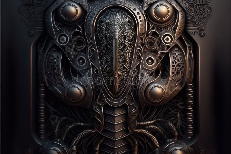 Abstract Futuristic Sci-fi Metallic Armor Texture Wallpaper Design with ...