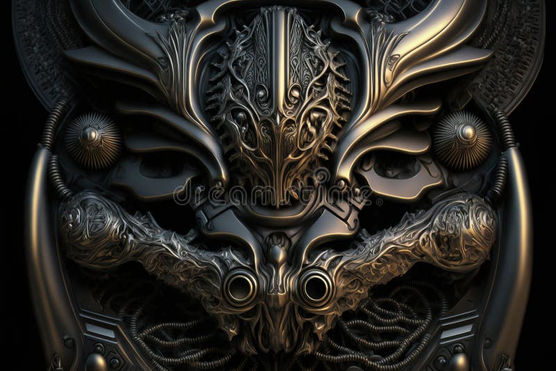 Abstract Futuristic Sci-fi Metallic Armor Texture Wallpaper Design with ...