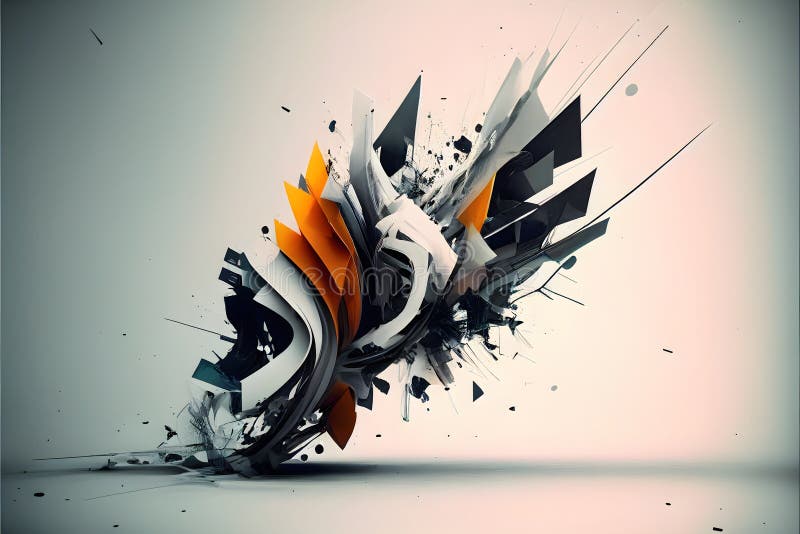 Futuristic Sci-Fi Shapes Design Element Stock Illustration ...