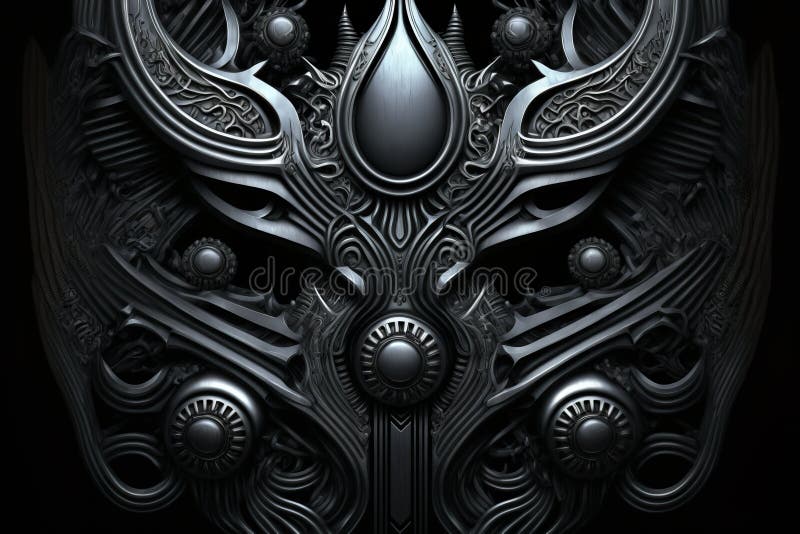 Abstract Futuristic Sci-fi Metallic Armor Texture Wallpaper Design with ...