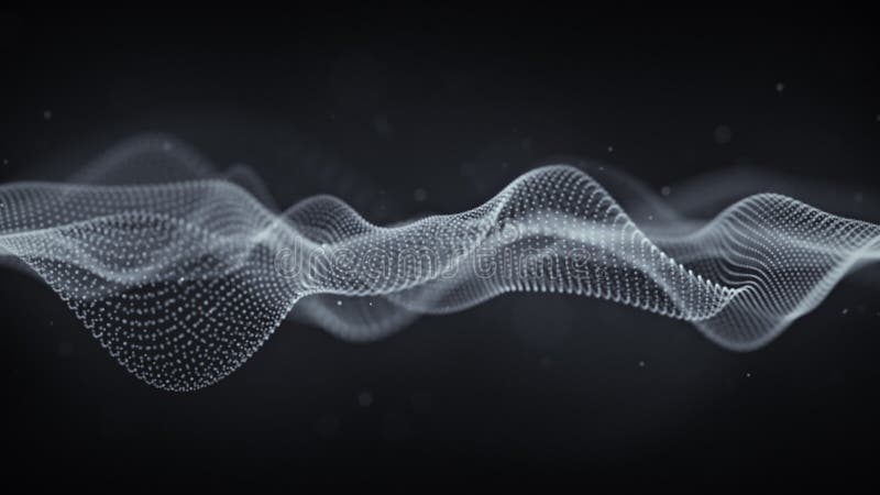 Abstract Futuristic Shape Waving 3D Rendering Stock Illustration ...