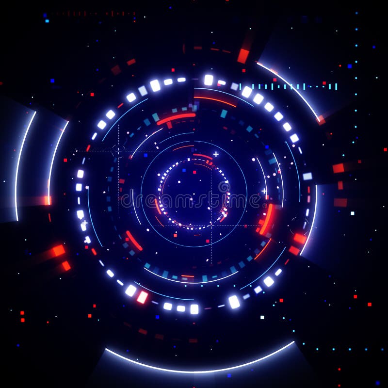 Abstract Futuristic Technology Background Stock Illustration ...