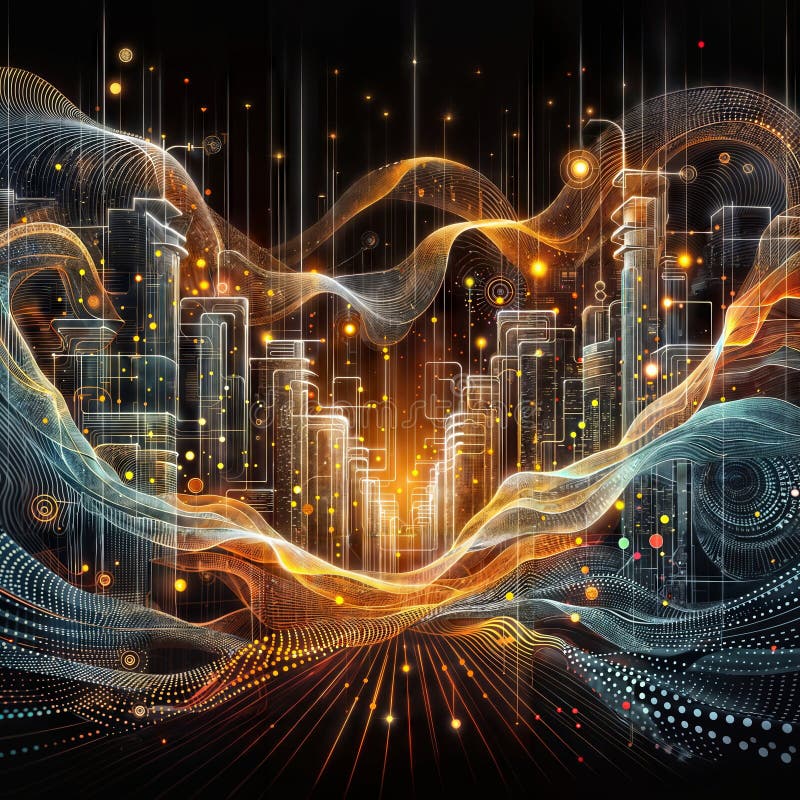 Abstract Futuristic Technology Background, 3d Illustration, Eps10 ...