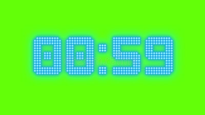 Abstract Futuristic Technology Background with Digital Number Timer ...