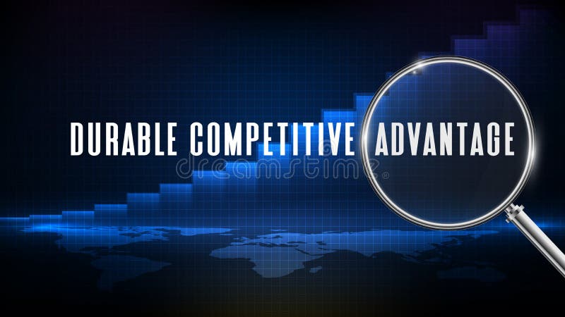 Futuristic Technology Background of Durable Competitive Advantage Text ...