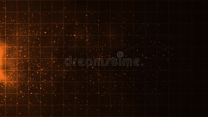 Abstract Futuristic Technology Particles Background, Orange Particles ...