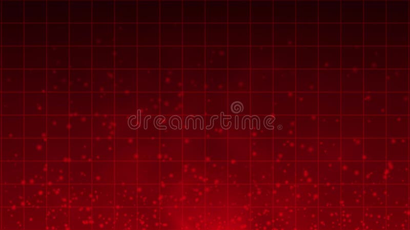 Abstract Futuristic Technology Particles Background, Red Particles and ...