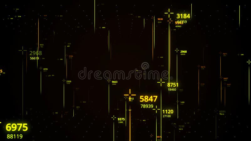 Abstract Futuristic Technology for Space Measuring. Animation Stock ...