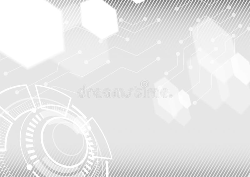 Abstract Futuristic Technology White Concept Stock Vector ...