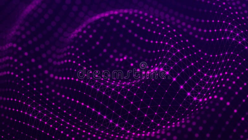 Abstract Futuristic Wave Background. Network Connection Dots and Lines ... Abstract Futuristic Wave Background. Network Connection Dots and Lines ...