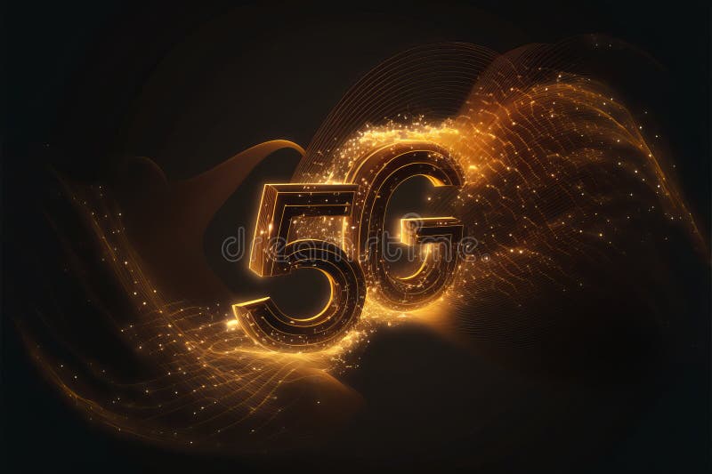 Abstract 5g Logo for Technology Background. Generative Ai Stock ...