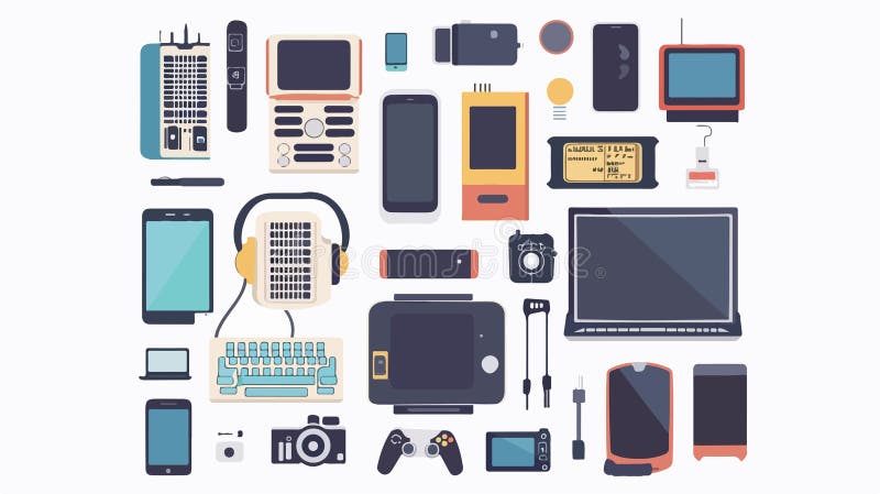 Abstract Gadget Fixing Vector Illustration for Technology Concepts ...