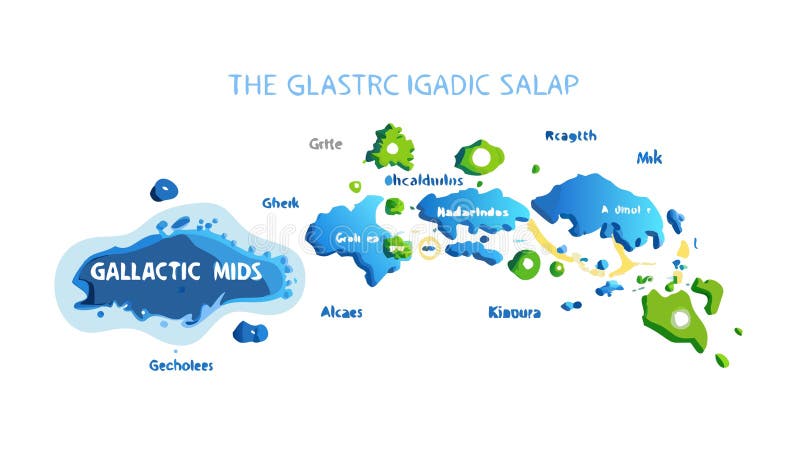 Abstract Galactic Map, Interstellar Navigation Chart, Vector Design ...