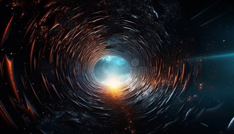 Abstract Galaxy Backdrop, Illuminated by Bright Star Field and Sunlight ...