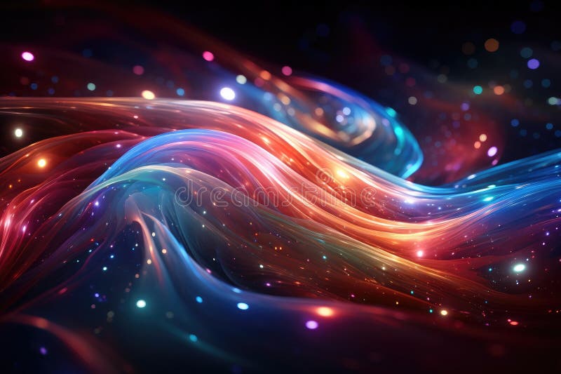 Abstract Galaxy Background, Colourful Star. Generative AI Stock ...