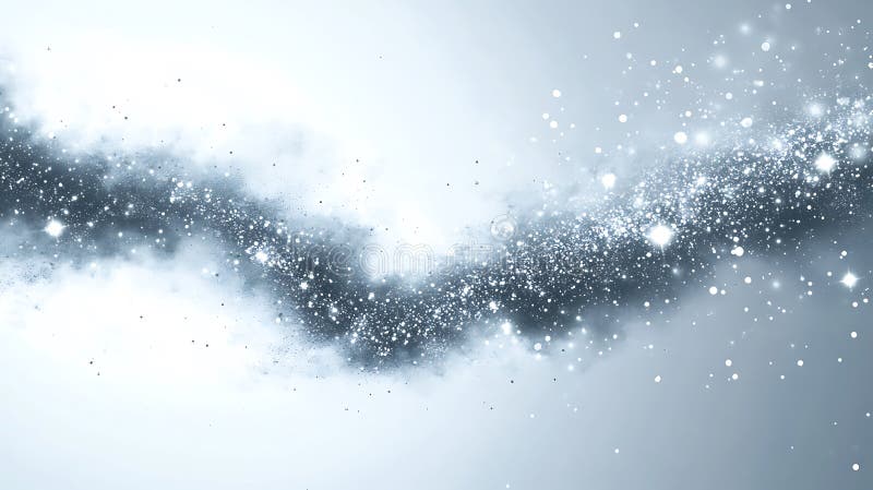 Abstract Galaxy Dust Glittering Background with Sparkling Particles and ...