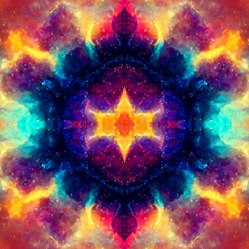 Abstract Galaxy Nebula Space Seamless Pattern Background Stock ...