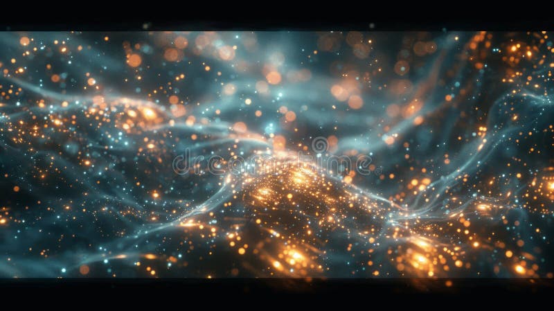 Abstract Galaxy Space Dust Particle Background with Bokeh Light Effect ...