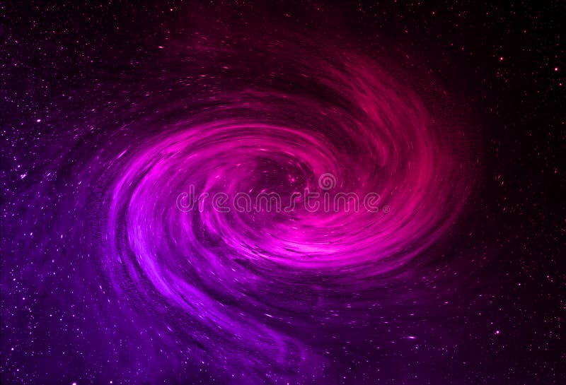 Abstract Galaxy Swirl in Deep Space. Beautiful Banner Wallpaper Design ...
