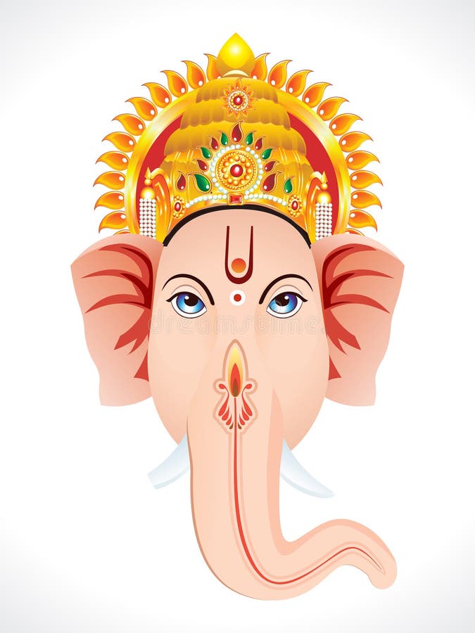 Abstract Ganesha Head Concept Stock Vector - Illustration of diwali ...