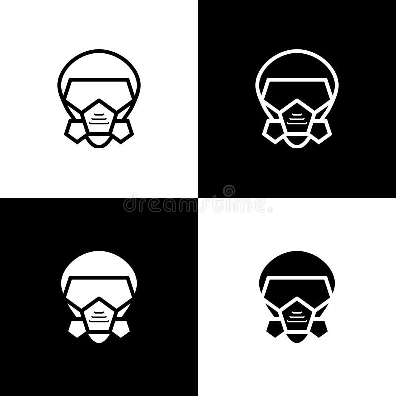 Abstract gas mask stock vector. Illustration of face - 135173143