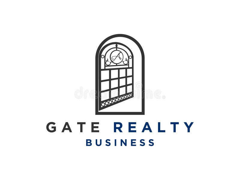 Gate Logo Symbol Design Inspiration Stock Vector - Illustration of icon ...