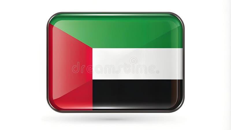 Abstract GCC Round Flag Icon with a Vibrant Gradient Shadow Generative ...