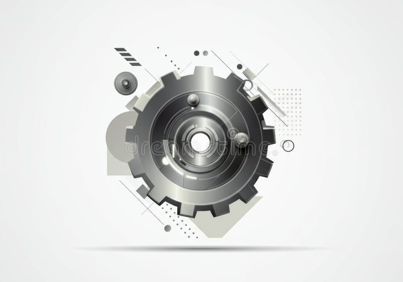 Abstract Gear Design Geometric Shapes Metallic Elements Stock Photos ...