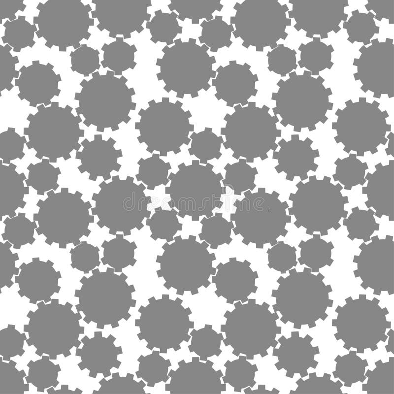 Abstract Gear Wheels. Seamless Pattern Stock Vector - Illustration of ...