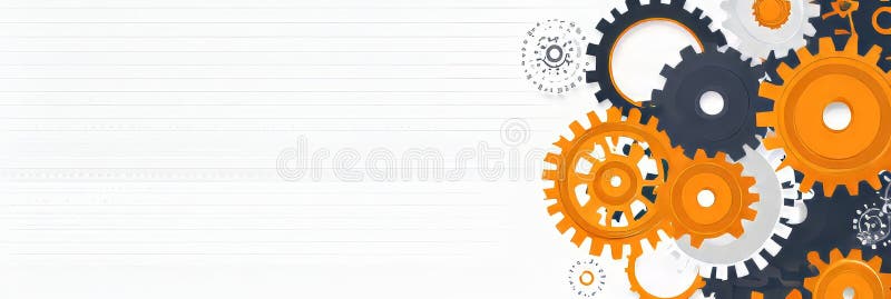 Abstract Gears Background, Engineering, and Technology Theme Design ...