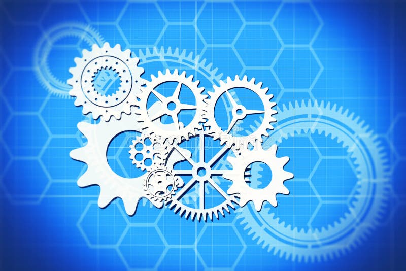 Abstract gears stock illustration. Illustration of gears - 52472769