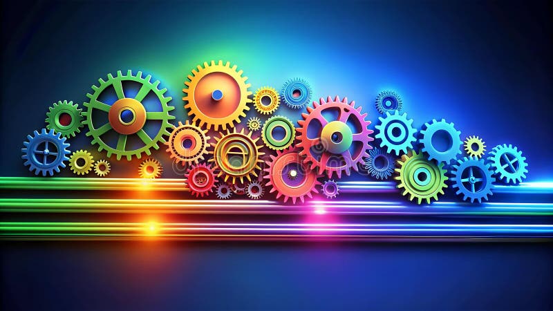 Abstract Gears in Motion: a Visual Representation of Progress AI ...