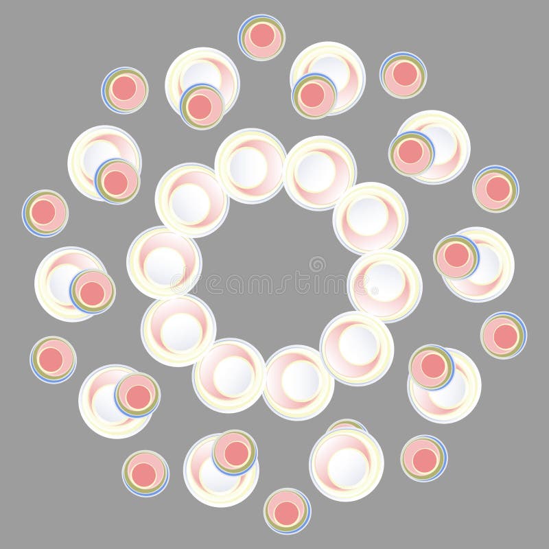 Abstract Gentle Background of Many Circles for Design.3d Stock ...