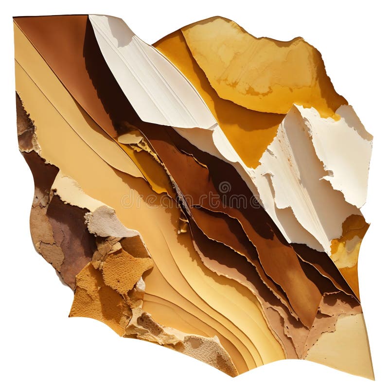 Abstract Geological Form Isolated Stock Image - Image of fluid ...