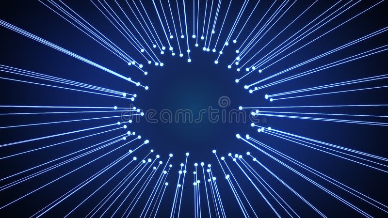 Abstract Geometric Animation of Visualisation Working of Ai Program ...