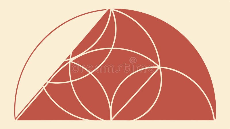 Abstract Geometric Arc Segments Creative Modern Digital Graphic Element ...