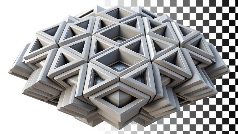 Abstract Geometric Architectural Element Repeating Pattern Tiles Modern ...