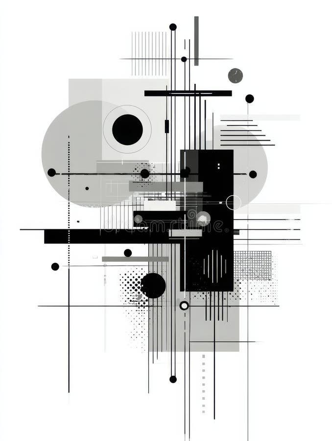 Abstract Geometric Architecture Design Stock Illustration ...