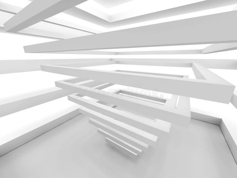 Abstract Geometric Architecture Structure Background Stock Illustration ...