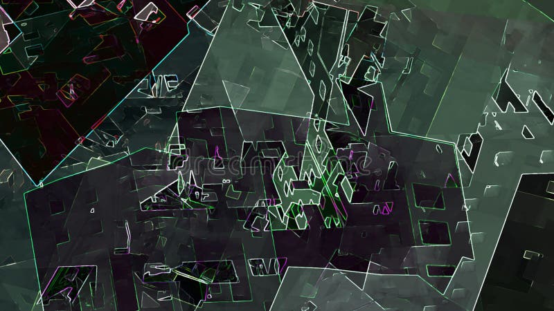 Abstract Geometric Architecture Structure Construction Planning Map ...