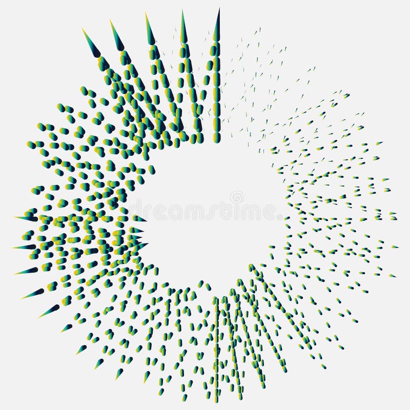 Abstract Geometric Array of Points in Circular Formation Stock ...