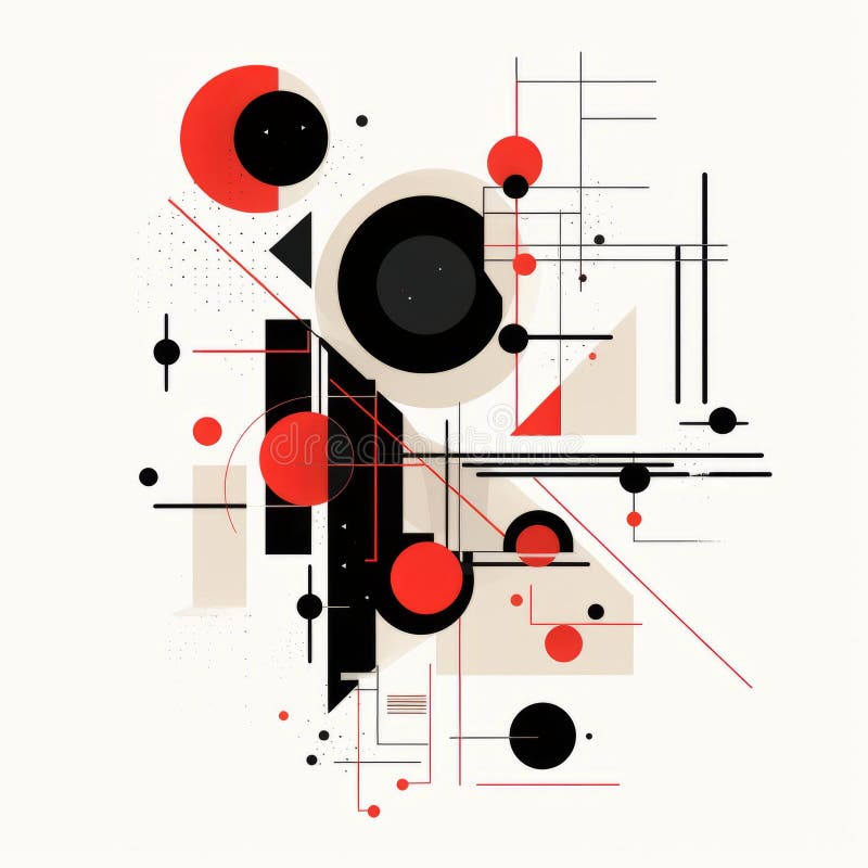 Abstract Geometric Art: a Fusion of Memphis Design and Technological ...